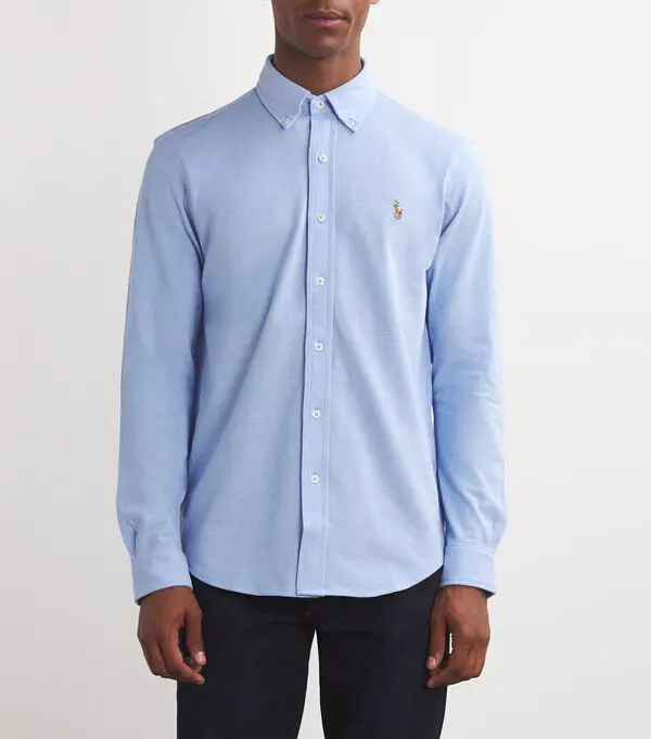Polo Ralph Lauren Cotton Mesh Oxford Shirt - Blue