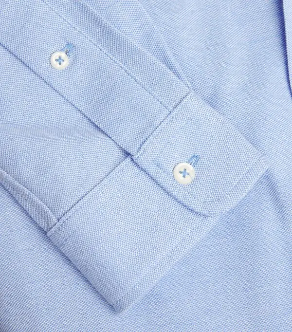 Polo Ralph Lauren Cotton Mesh Oxford Shirt - Blue
