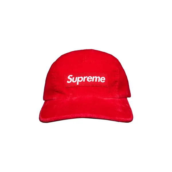 Supreme Fine Wale Corduroy Camp Cap - Red