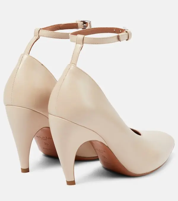 Alaïa Shark Leather Pumps - Beige