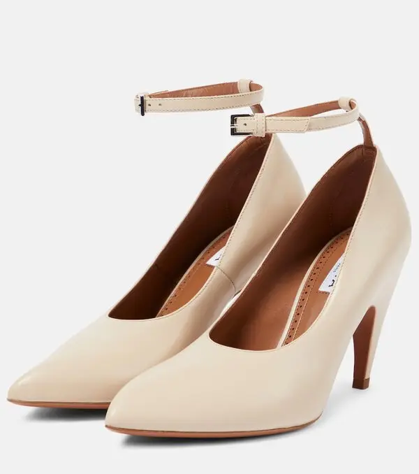 Alaïa Shark Leather Pumps - Beige