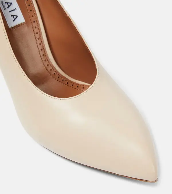 Alaïa Shark Leather Pumps - Beige