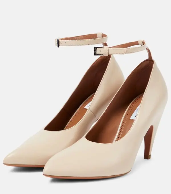 Alaïa Shark Leather Pumps - Beige