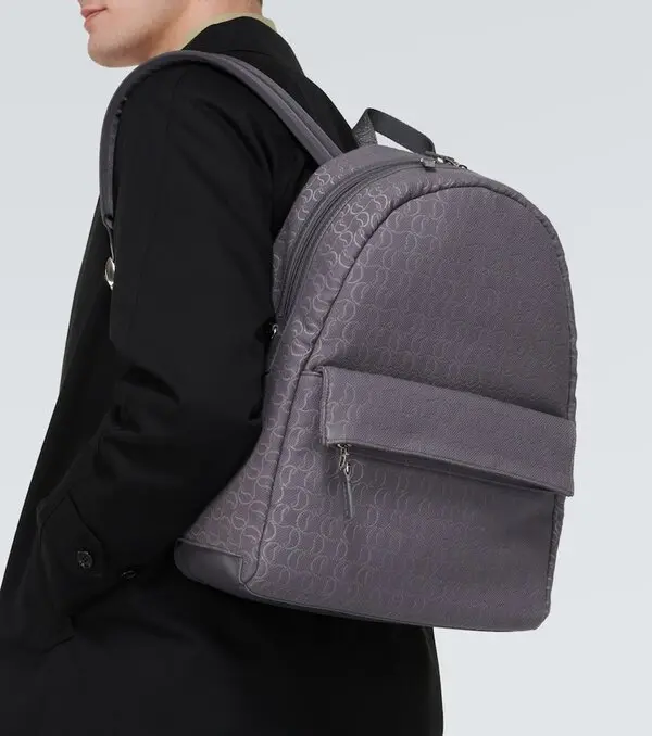 CHRISTIAN LOUBOUTIN Zip N Flap Jacquard Backpack