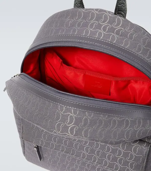 CHRISTIAN LOUBOUTIN Zip N Flap Jacquard Backpack