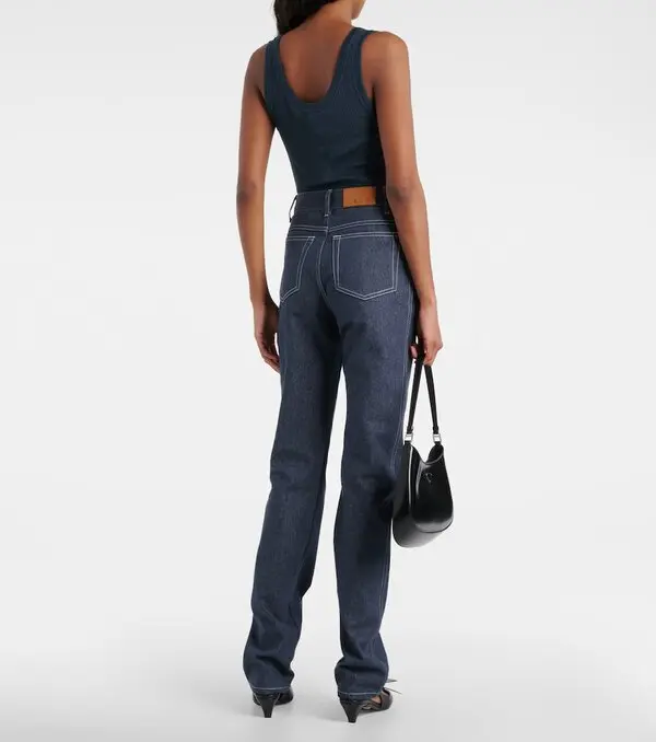 Loro Piana Nedar High-rise Slim Jeans In Surge Cotton