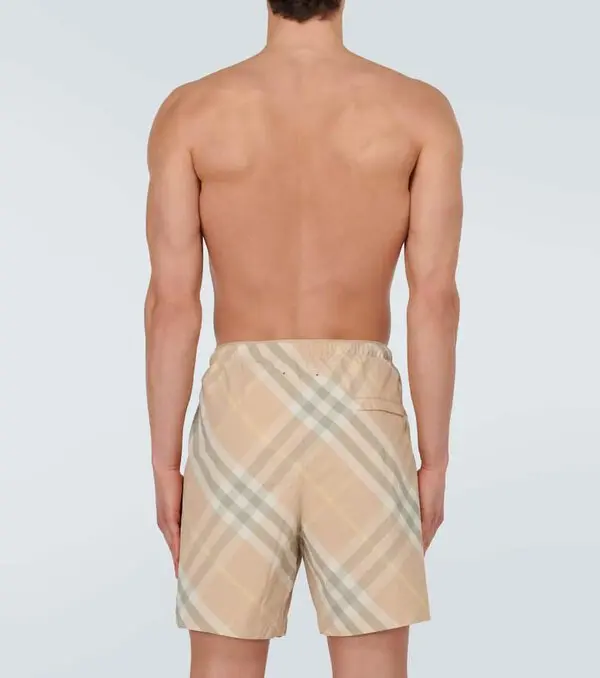 Burberry Check Swim Trunks