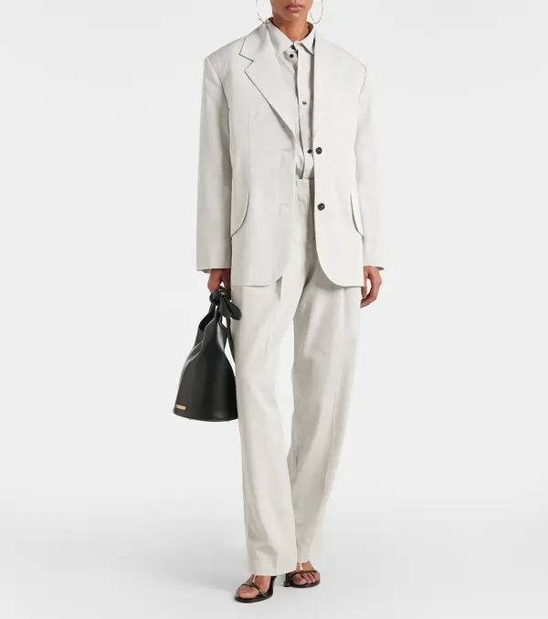 Jacquemus La Veste Titulo Oversized Blazer - Grey