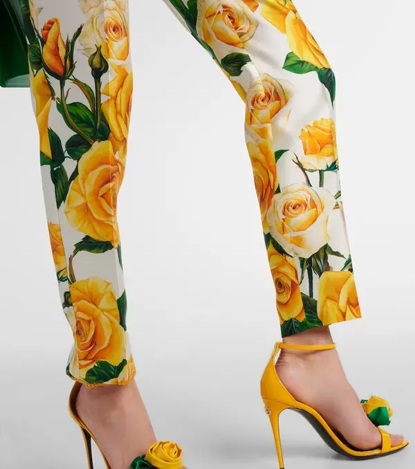 Dolce & Gabbana Floral Straight-leg Pants