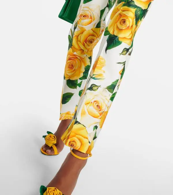 Dolce & Gabbana Floral Straight-leg Pants