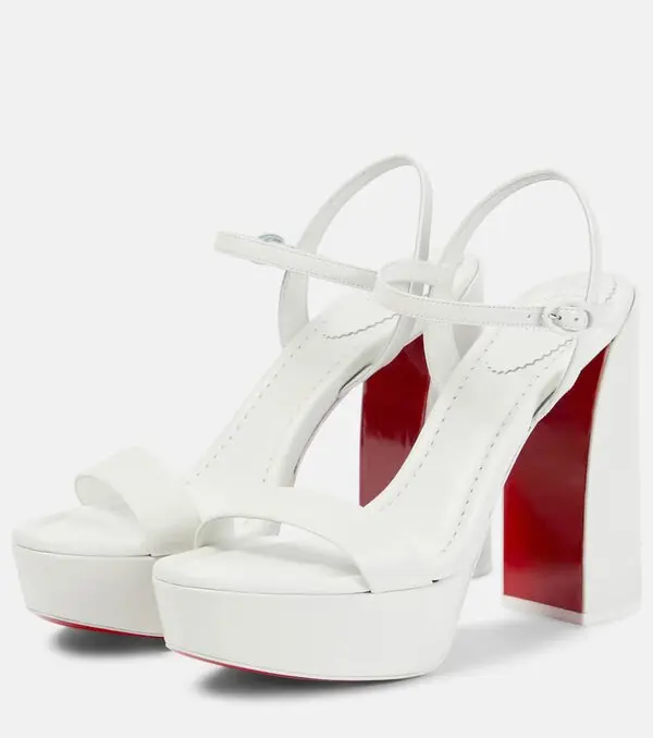 CHRISTIAN LOUBOUTIN Movida Jane 130 Leather Platform Pumps