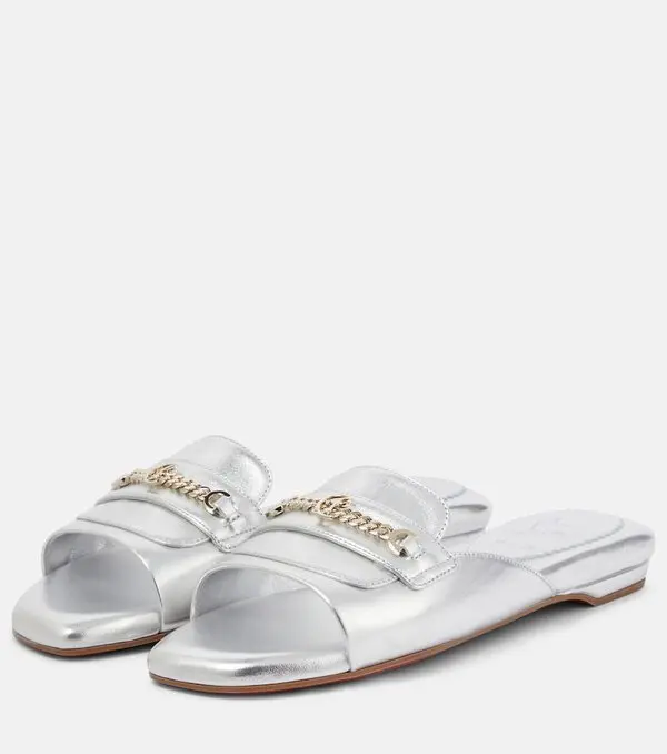 CHRISTIAN LOUBOUTIN Miss Mj Leather Mules