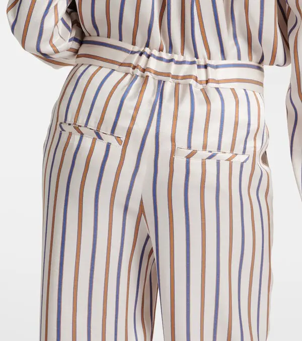 Veronica Beard Grigore Striped Wide-leg Pants