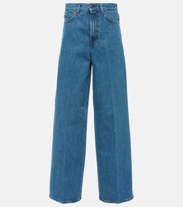 TOTEME Wide-leg Cotton Jeans