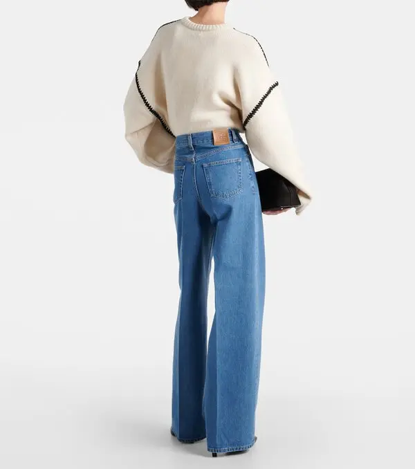 TOTEME Wide-leg Cotton Jeans