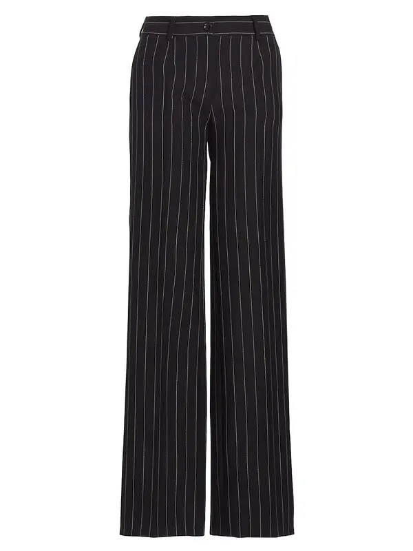 Dolce & Gabbana Gessato Wool Pinstripe Pants - Rigato