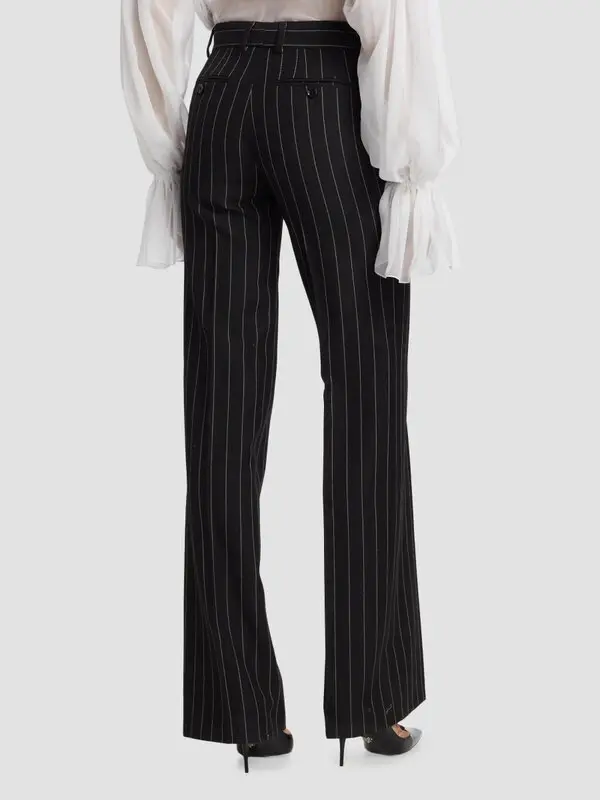 Dolce & Gabbana Gessato Wool Pinstripe Pants