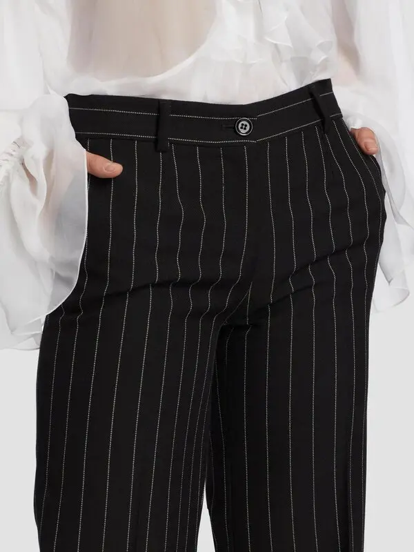 Dolce & Gabbana Gessato Wool Pinstripe Pants