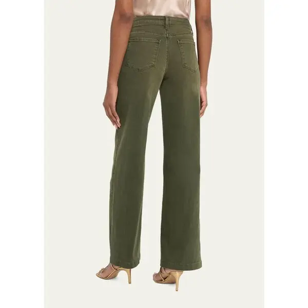 L'Agence Scottie High-rise Wide-leg Jeans - Biscuit