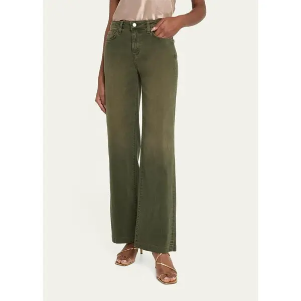 L'Agence Scottie High-rise Wide-leg Jeans - Biscuit