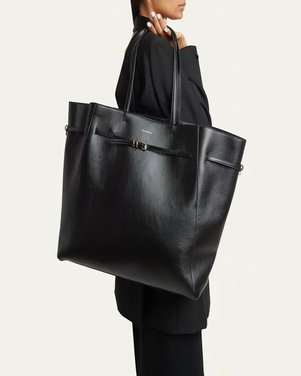 Givenchy Voyou Large North-south Tote Bag In Tumbled Leather