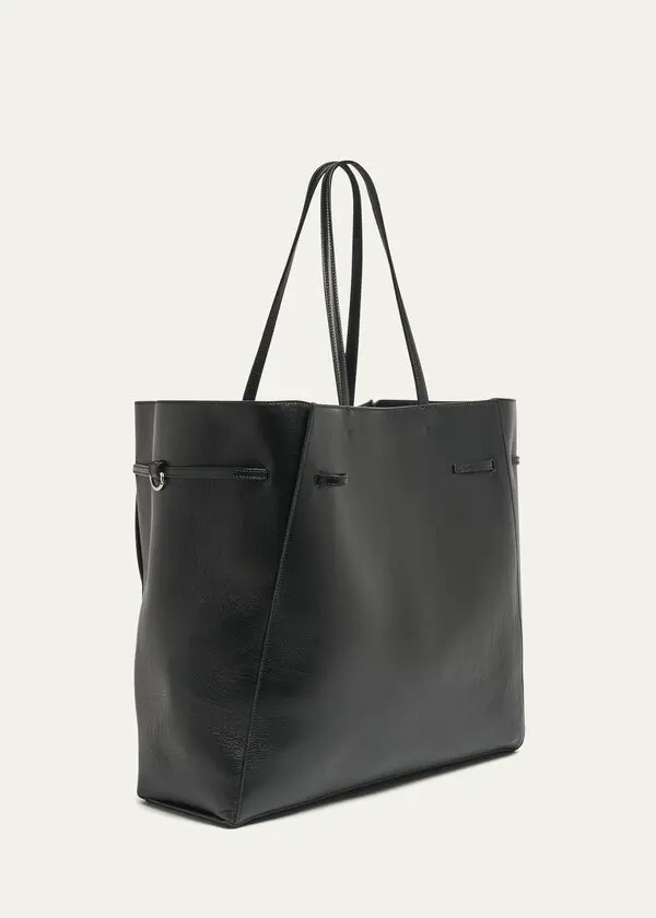 Givenchy Voyou Large North-south Tote Bag In Tumbled Leather