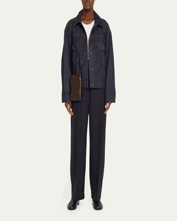 THE ROW Bourse Phone Case In Nappa Leather