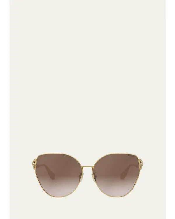 BVLGARI Serpenti Butterfly Sunglasses - Grey/brown
