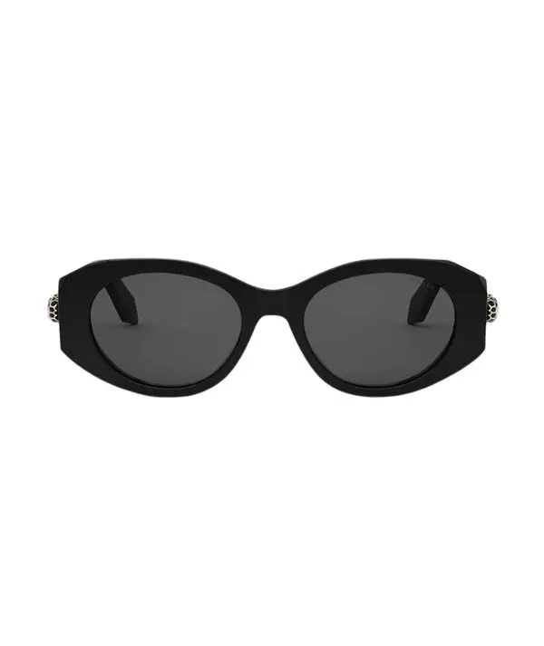 BVLGARI Serpenti Oval Sunglasses - Black