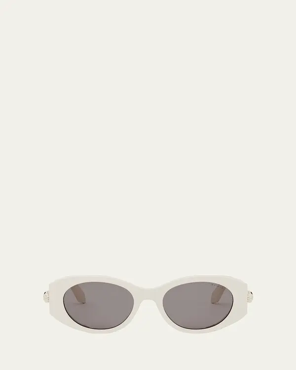 BVLGARI Serpenti Oval Sunglasses - Ivory