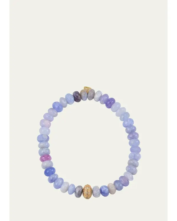 SYDNEY EVAN Sea Urchin Rondelle Diamond Bracelet