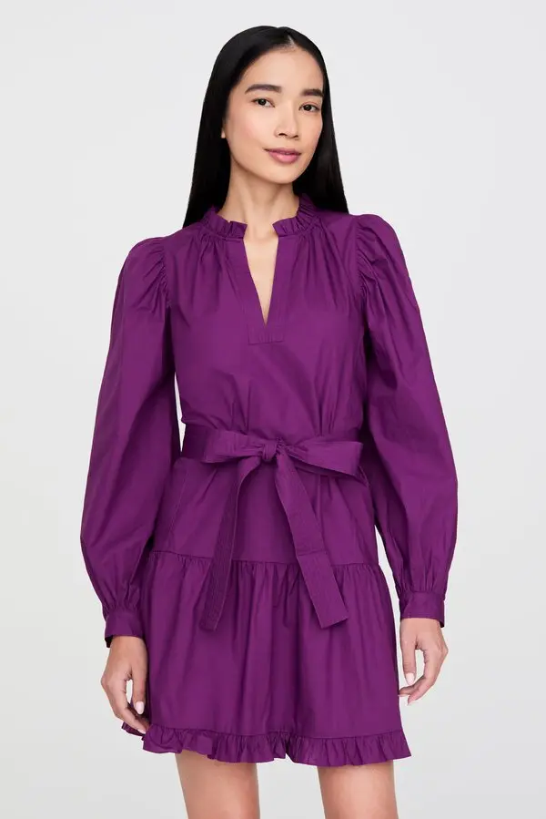 Marie Oliver Nella Dress - Plum Purple