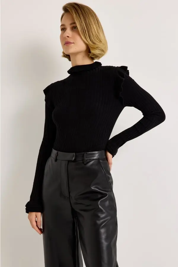 MARIE OLIVER Tinley Turtleneck - Black