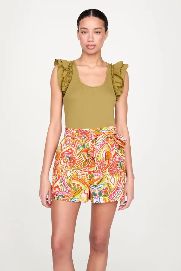 MARIE OLIVER Anna Top - Moss