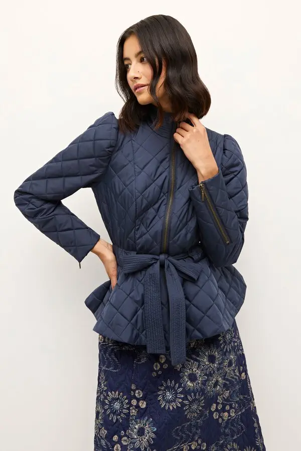 MARIE OLIVER Raven Quilted Jacket