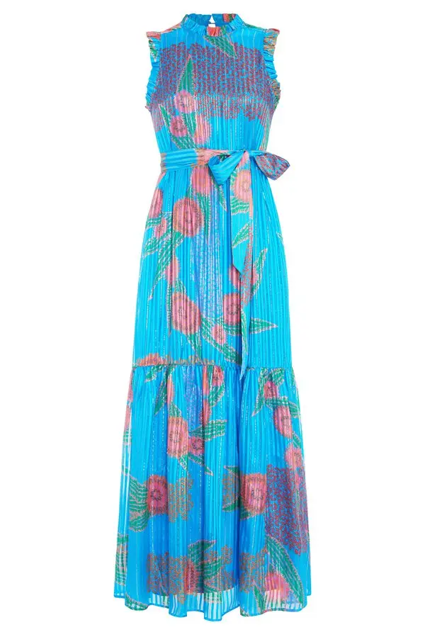 MARIE OLIVER Alice Maxi Dress - Peacock