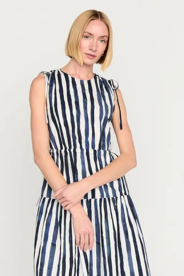MARIE OLIVER Elenora Striped Dress - Blazer