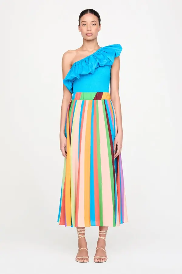 MARIE OLIVER Cambrie Printed Silk Skirt - Prisma