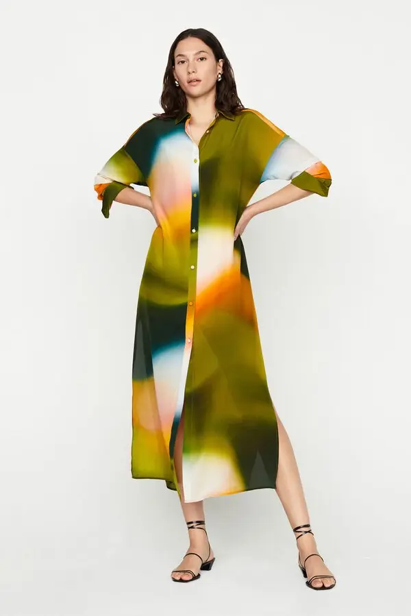 MARIE OLIVER Marnie Printed Shirt Dress