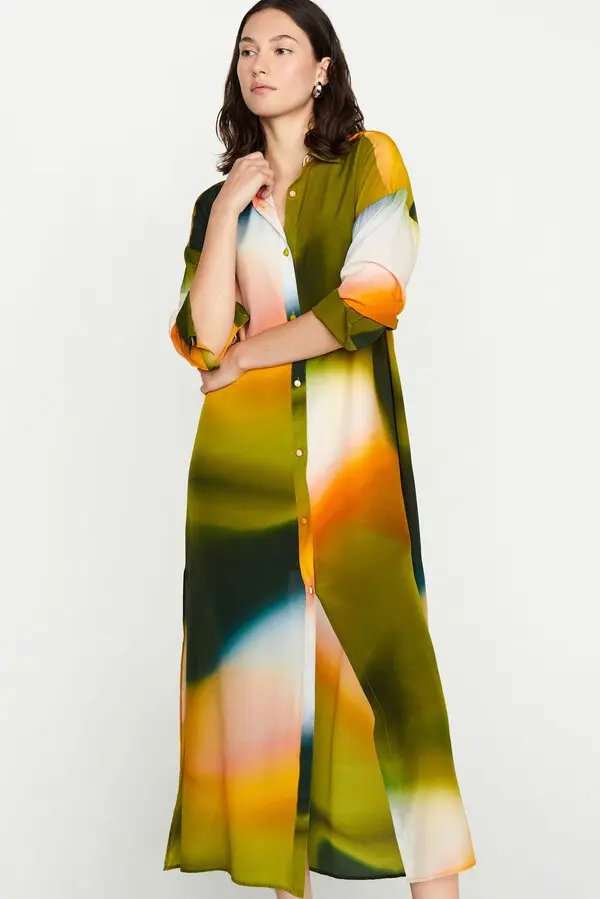 MARIE OLIVER Marnie Printed Shirt Dress