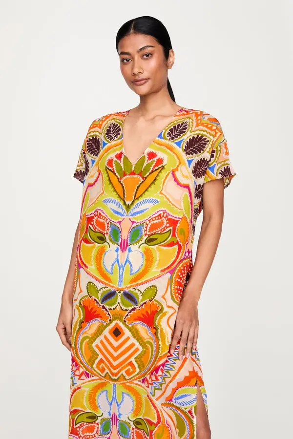 MARIE OLIVER Printed Oliver Kaftan