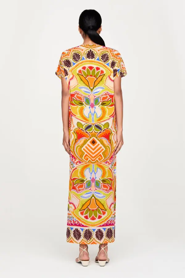 MARIE OLIVER Printed Oliver Kaftan
