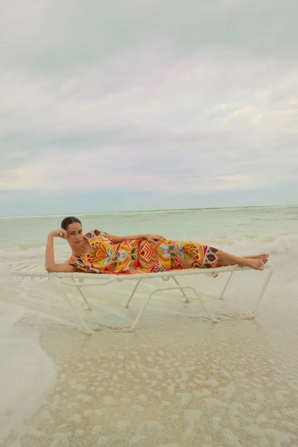 MARIE OLIVER Printed Oliver Kaftan