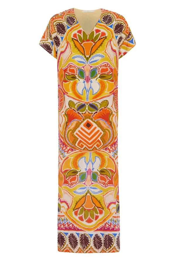 MARIE OLIVER Printed Oliver Kaftan