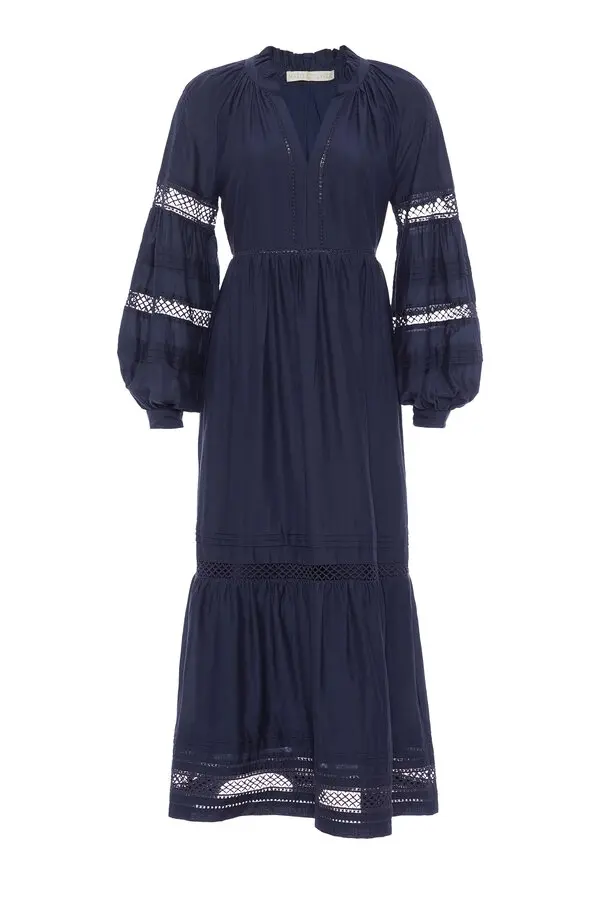 MARIE OLIVER Hanna Maxi Dress With Braided Trim