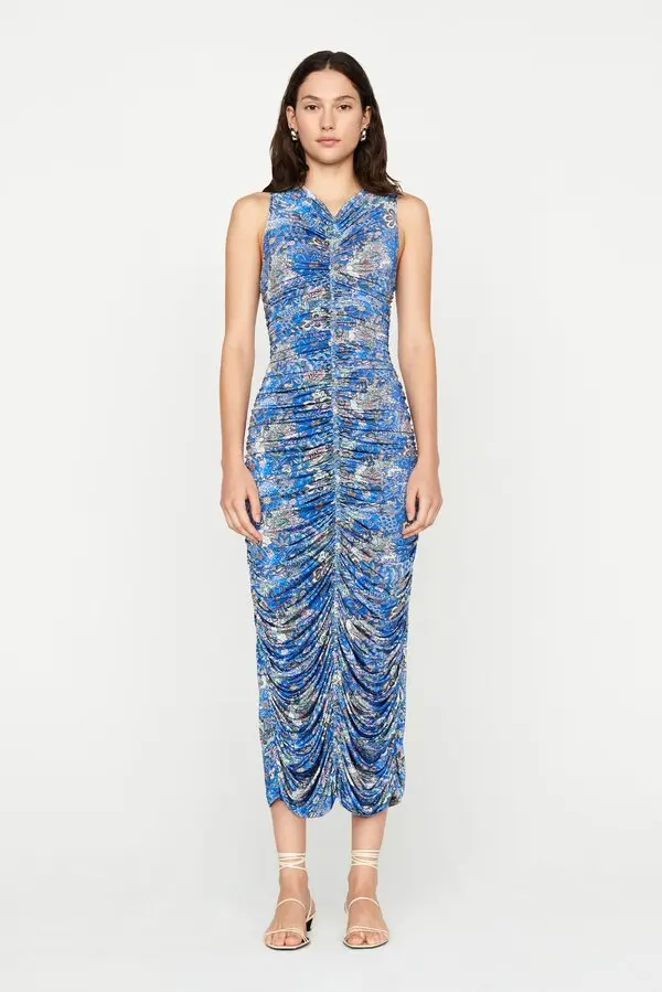 MARIE OLIVER Roxie Ruched Dress - Breeze