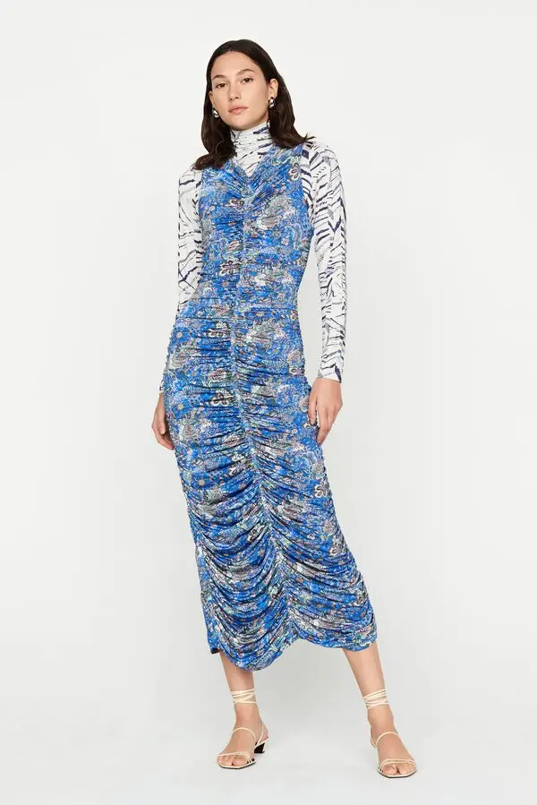MARIE OLIVER Roxie Ruched Dress - Breeze