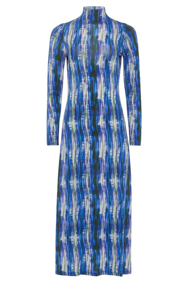 MARIE OLIVER Paxton A-line Midi Dress - Cobalt Blur