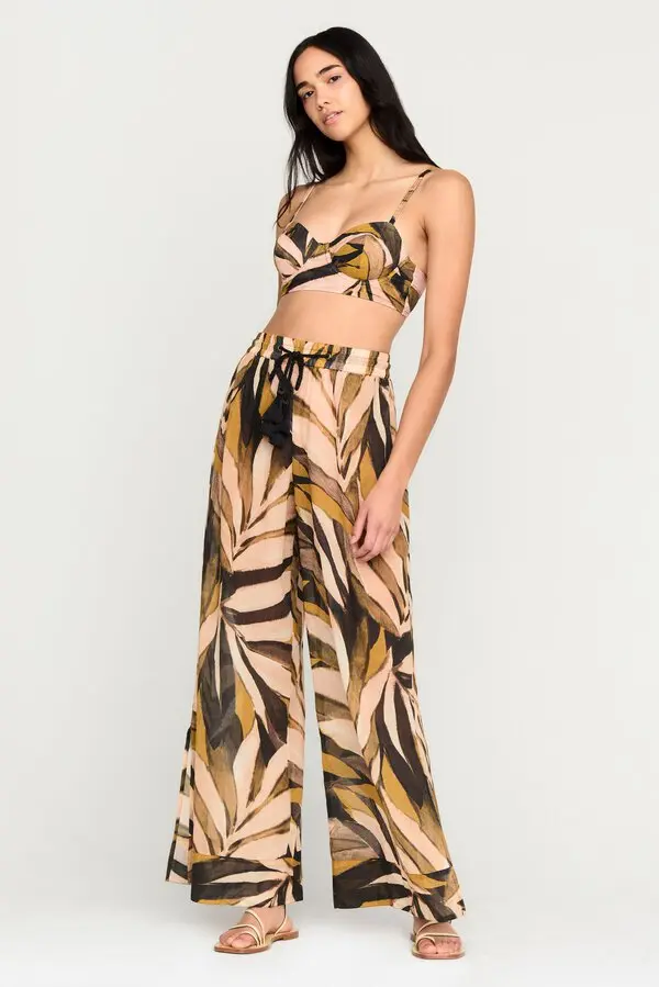 MARIE OLIVER Ariel Palazzo Pants - Tropical Sand