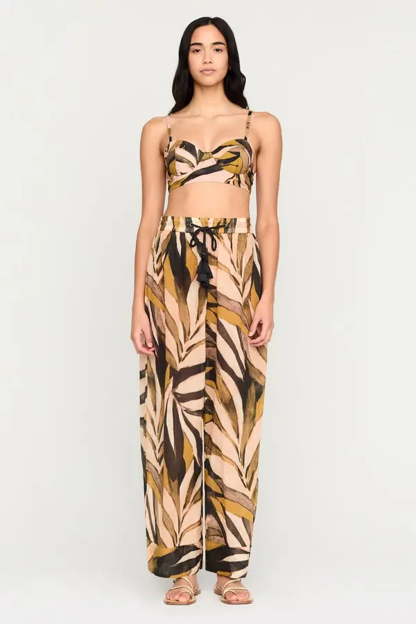 MARIE OLIVER Ariel Palazzo Pants - Tropical Sand
